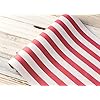 Amazon.com: Striped Table Runner - Red Paper Table Runner for Patries ...