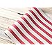 Amazon.com: Striped Table Runner - Red Paper Table Runner for Parties ...