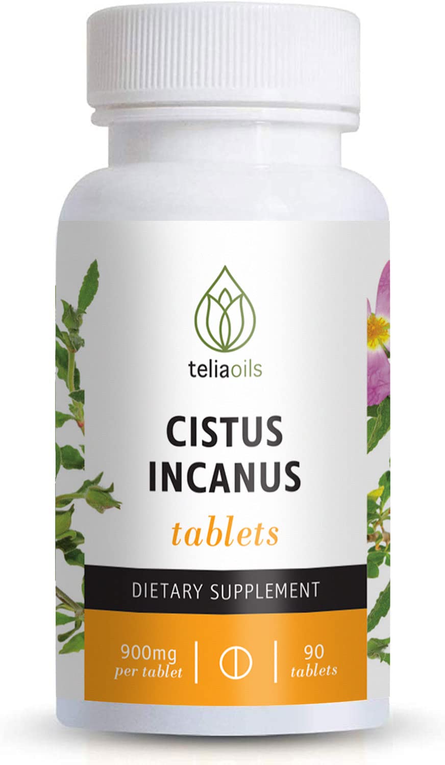 Amazon.com: Teliaoils Cistus Incanus (Rock Rose) Tablets – for Immune ...