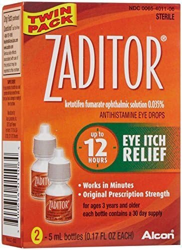 Amazon.com: Zaditor Eye Drops Twinpack - 10 ml - 2 by Zaditor : Health ...