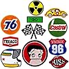 Amazon.com: TEBWPIY 11 Pcs Race Team Patches - Motor Patches, Checkered ...