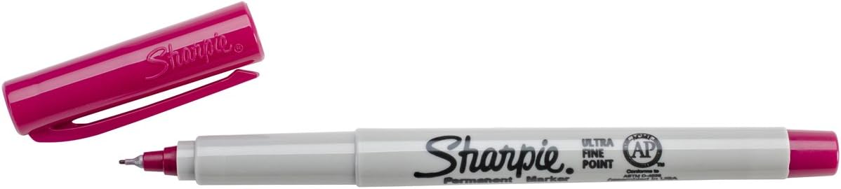 Amazon.com : Sharpie Permanent Ultra-Fine Point Marker, Berry : Office ...