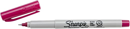 Amazon.com : Sharpie Permanent Ultra-Fine Point Marker, Berry : Office ...