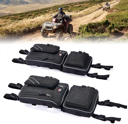 KEMIMOTO ATV Fender Bag with Cup Holder 2 Pack Universal ATV Storage ...