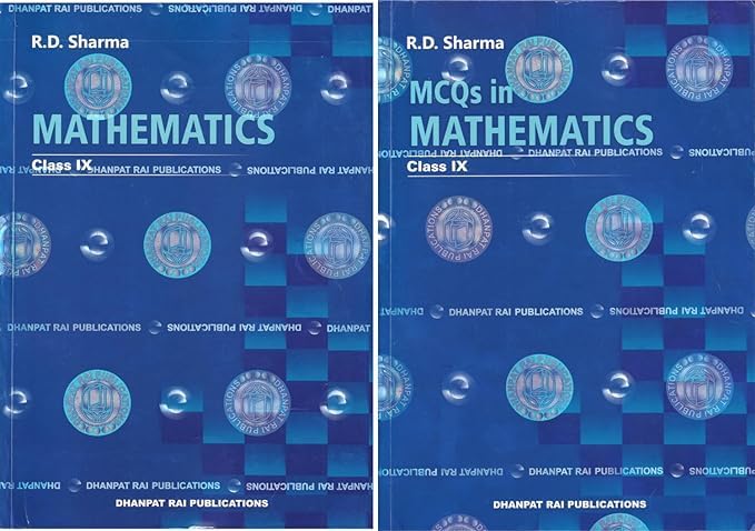 RD SHANRMA CLASS 9th MATHEMATICS SET OF 2 BOOKS (GUIDE & MCQs) NEW 2024 ...