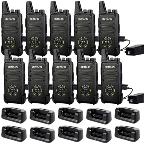 Amazon.com: Retevis RT22S Walkie Talkies (10 Pack) Bundle with Original ...