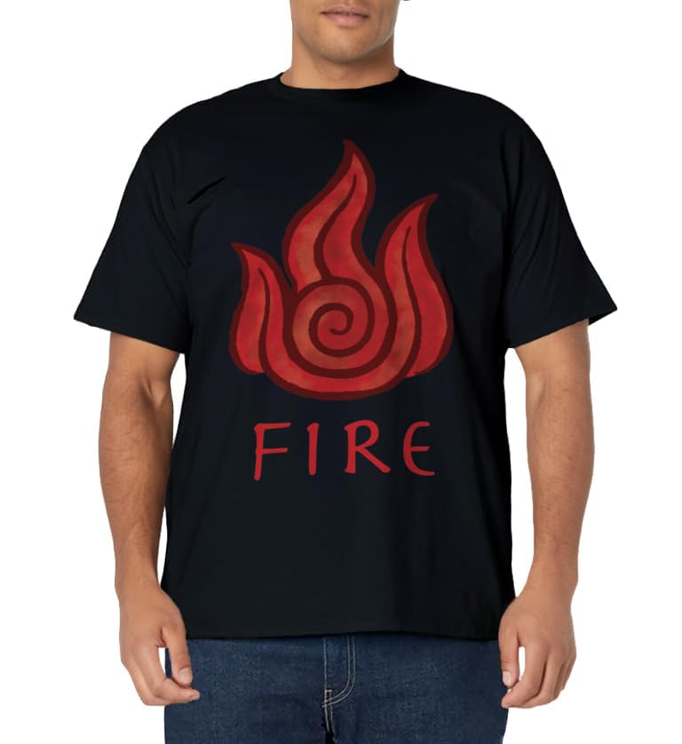 Snapklik.com : Avatar: The Last Airbender Painted Fire Element T-Shirt