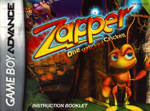 Amazon.com: Zapper - One Wicked Cricket GBA Instruction Booklet (Game ...