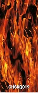 Amazon.com: Hydrographic Film Water Transfer Film Red Flame Film, 1 ...