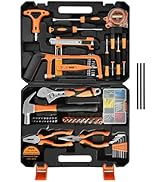SOLUDE 130-Piece Home Tool Kit with 3.6V Cordless Rechargeable ...