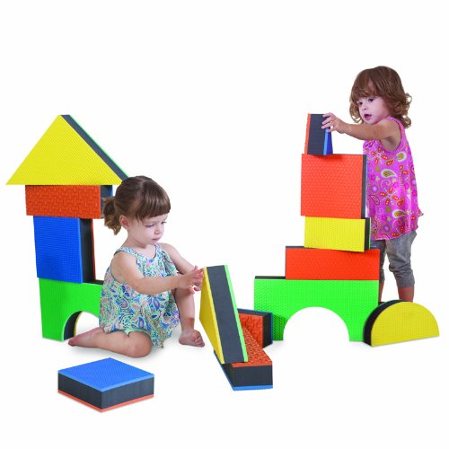 Buy Edushape 2.5" Jumbo Textured Blocks, Set of 32 Toys Online at Low ...