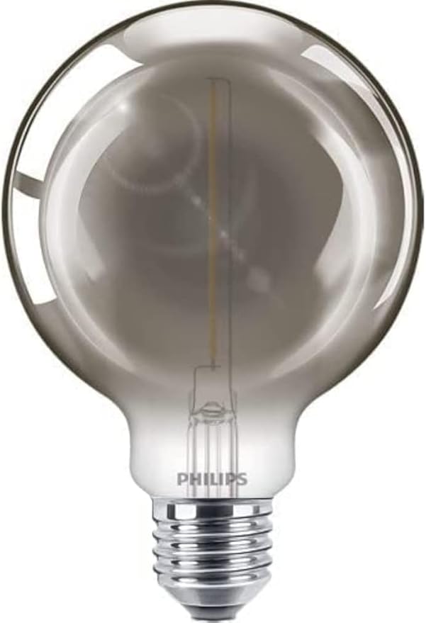 Philips LED Light Giant G93 Flame Smoky G-Shape Light Bulb [E27 Edison ...