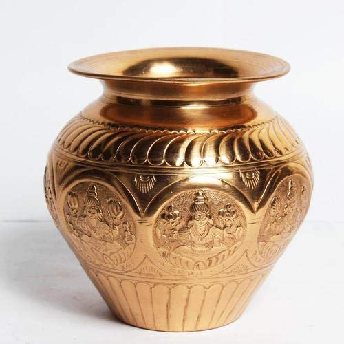 Alfa Copper Printed Water Pot 400Ml (Pack of 1) (Brown) : Amazon.in ...