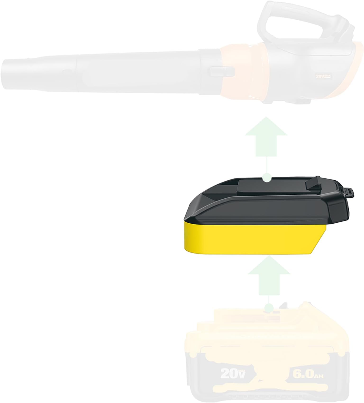 Amazon.com: 1 Adapter Upgrade for Worx 20v USA Version Tools for use ...