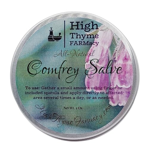 Amazon.com: High Thyme FARMacy All-Natural Comfrey Salve Ointment ...