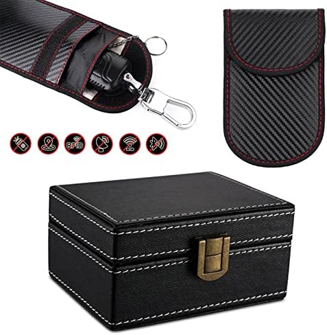 Faraday Box for Car Keys and Faraday Bag for Key Fob Protector(2Pack ...