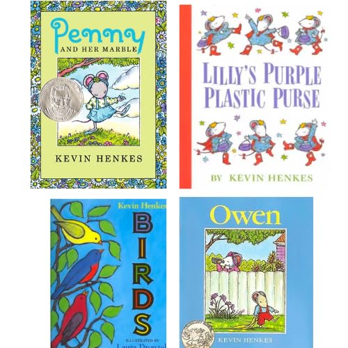 Kevin Henkes 4 book set collection: Penny and her Marble, Lilly's ...