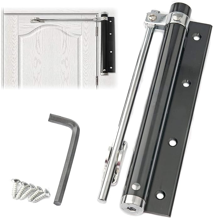 HOMETIC Spring Door Closer, Door Closers to Convert Hinged Doors, Alloy ...