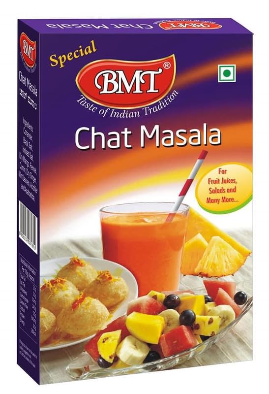 BMT Chaat Masala Box Packing, 100g, Natural with No Added Flavours and ...