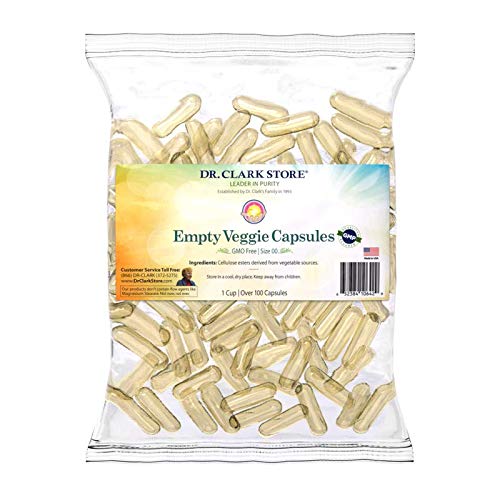 Amazon.com : Empty Gelatin Caps Size: 00, 1 cup (approx. 120 capsules ...