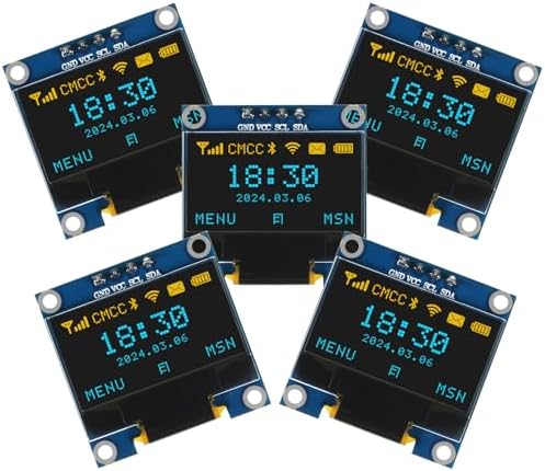 Amazon.com: AITRIP 5PCS 0.96 Inch OLED Display Screen Module Compact ...
