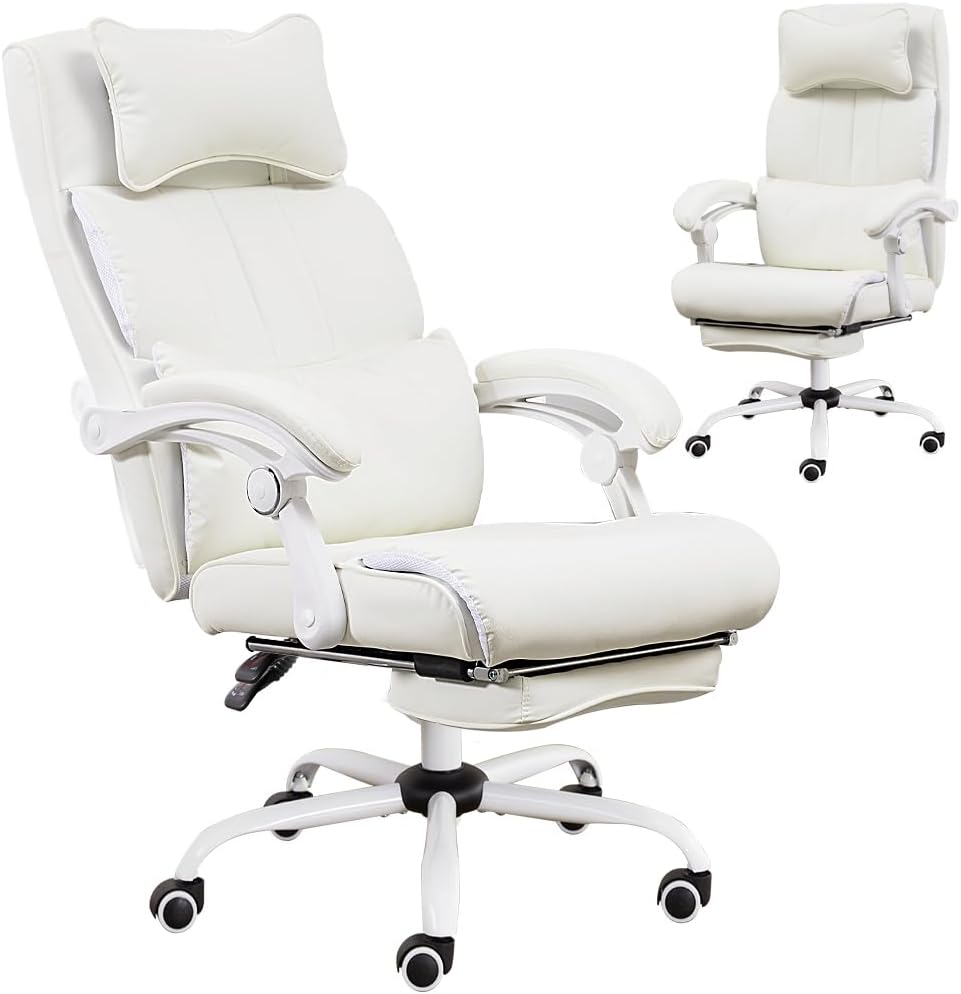 Amazon.com: JOYFLY Big and Tall Office Chair with Foot Rest, 450 lbs ...