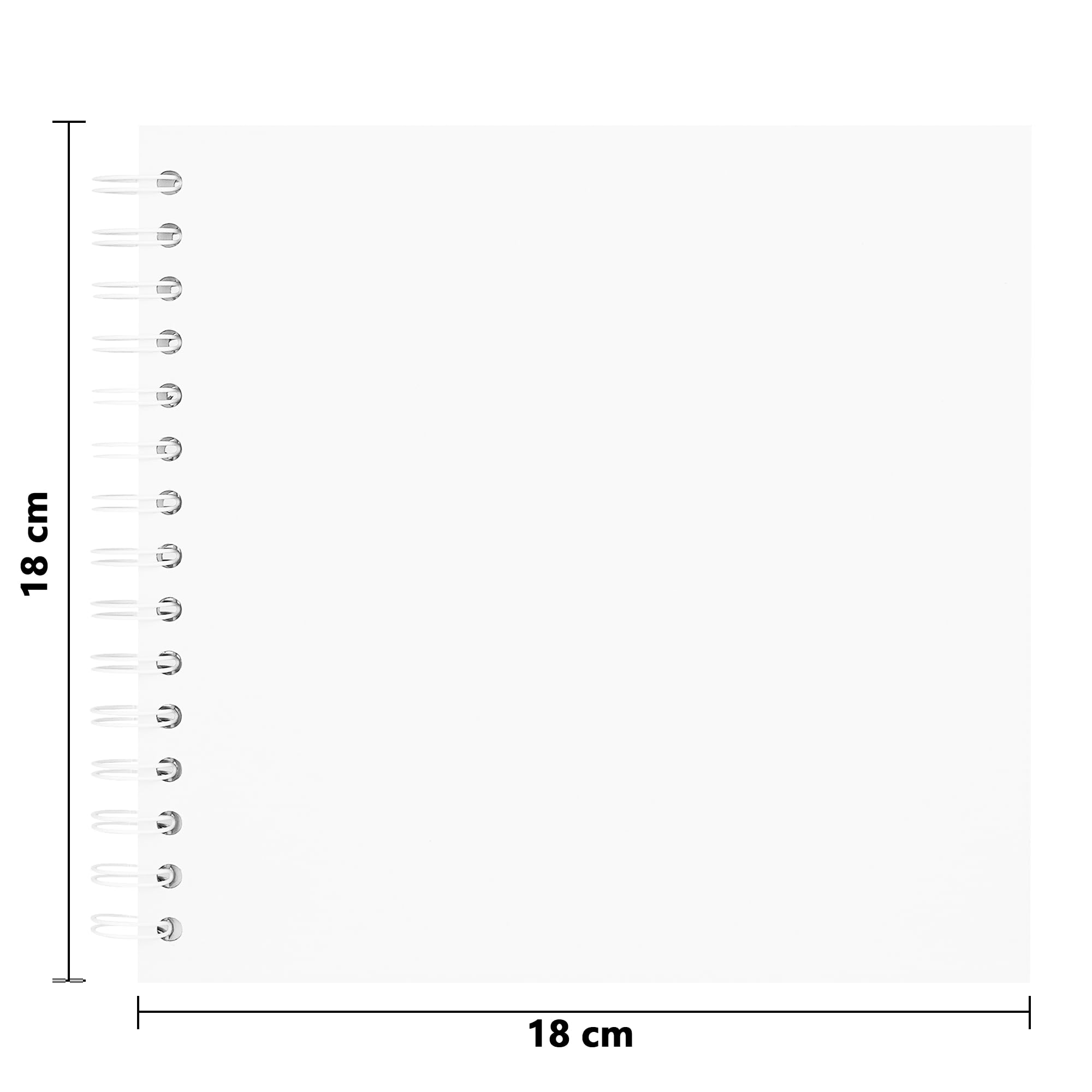 Vienrose 18 x 18 cm Scrapbook 40 Pages Photo Album, Hard Cover Kraft ...