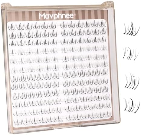 Amazon.com: Bottom Lash Clusters Kit Natural Lower Eyelash Extensions ...