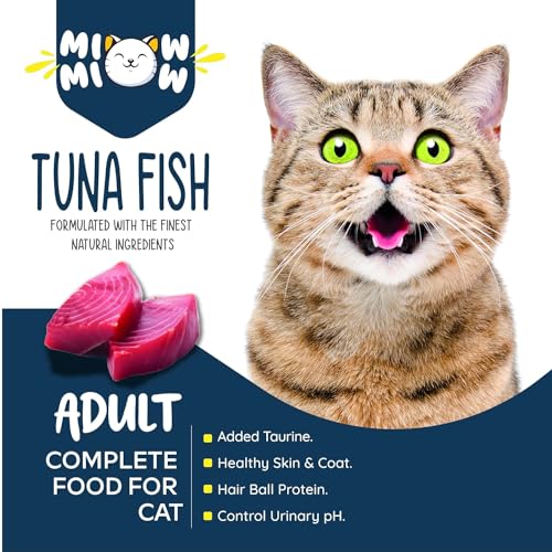 Taiyo Miow Miow Adult Tuna Fish Flavour, Dry Cat Food, Complete and ...