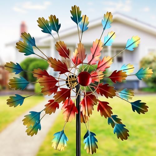 Amazon.com: 84 Inch Metal Wind Spinners,Extra Large Kinetic Windmills ...