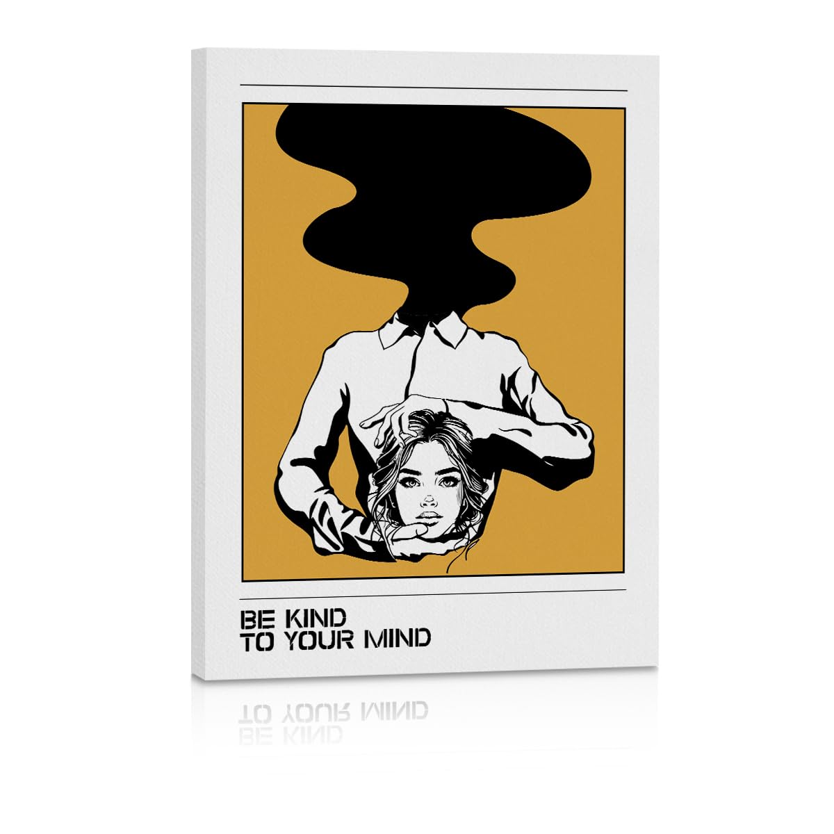 Amazon.com: Retro Motivational Canvas Wall Art Positive Affirmations ...