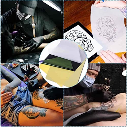 Tattoo Practice Skin with Transfer Paper, 20 Pcs Tattoo Fake Skin and ...
