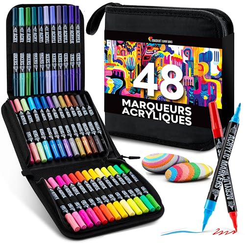 Comment utiliser et dessiner avec des feutres acryliques