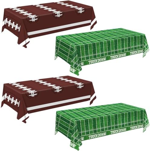 Amazon.com: QIYANPAX 4 Pack Football Party Decorations, Football ...