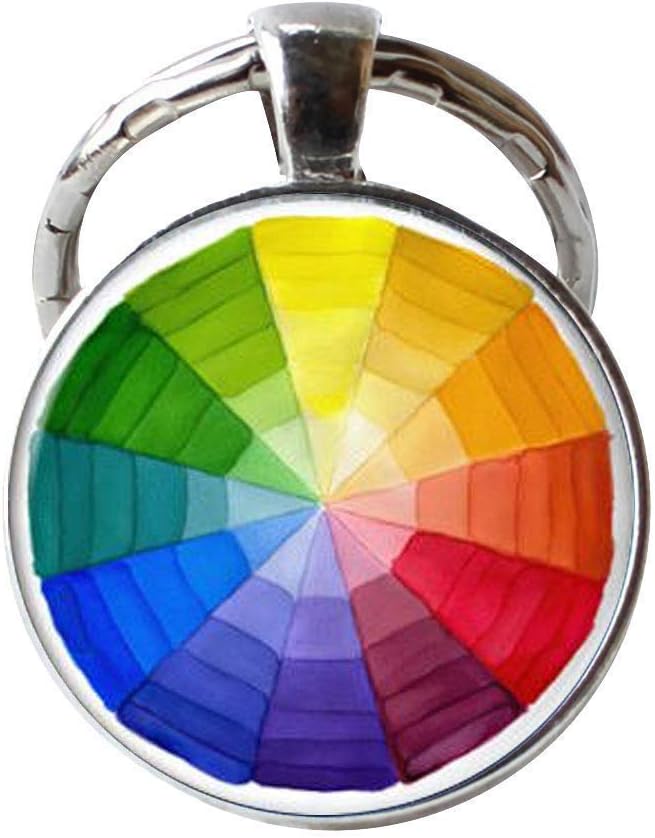 Amazon.com: JSJIANJIN Color Wheel Keychain, Art Keychain, Artist Gift ...