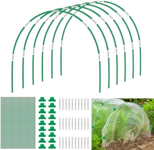 Amazon.com : Rose Manor 60 Pcs Garden Hoops for Raised Beds, 12 Set ...
