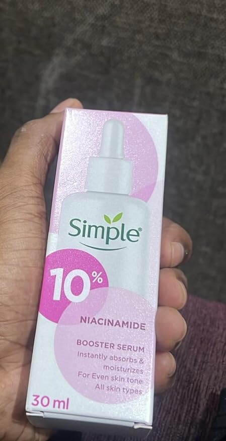 Simple Booster Serum 10% Niacinamide Provides Even Skin Tone ...