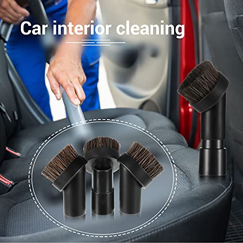 Honoson 3 Pcs 25 mm Vacuum Brush Attachment Round Dust Brush with 1-1/4 ...