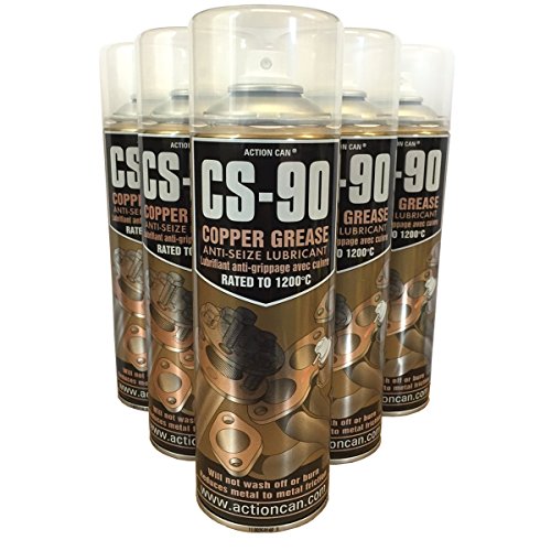 (PACK OF 5) 500ml Action Can CS-90 Copper Grease Anti-Seize Lubricant ...