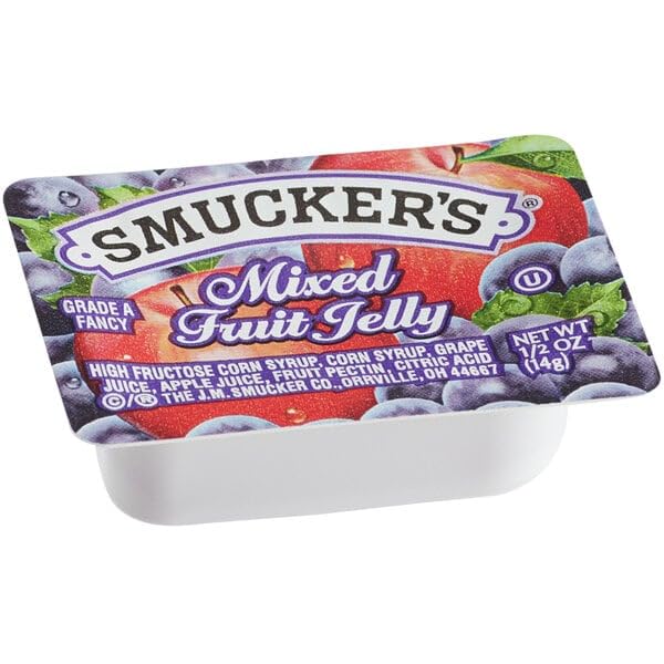 Amazon.com : Smuckers Mixed Fruit Jelly Jam 0.50 ounce Packets, 50 ...