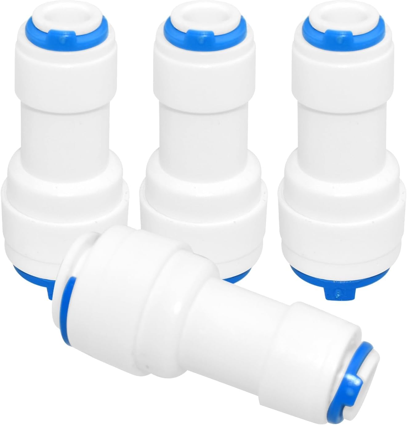 4 pack 1/4inch to 3/8inch OD Quick Straight Push Connector,1/4 quick ...