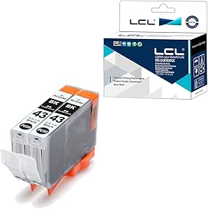 Amazon.co.jp: LCL Canon用 キャノン用 BCI-43 BCI-43BK （2パック ブラック） 互換インクカートリッジ 対応機種：PIXUS PRO-100 PRO ...