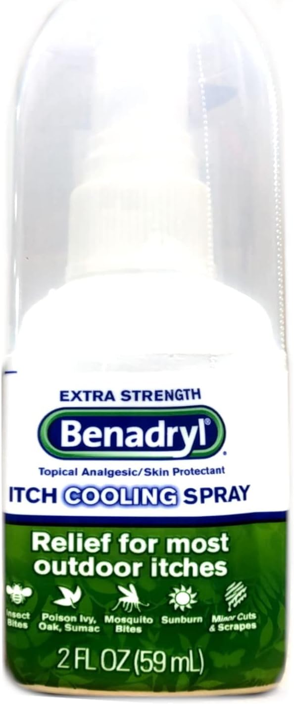 Amazon.com: Benadryl Itch Relief Spray Extra Strength 2 oz (Pack of 6 ...
