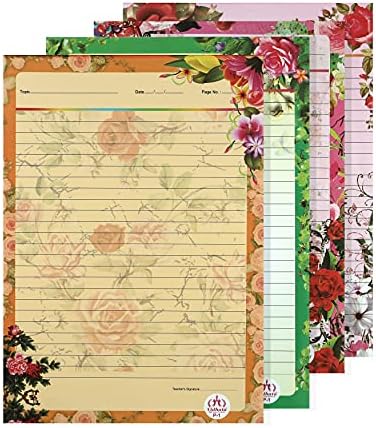 VIDHATA A4 Project Sheet Designer sheets random designs multicolour ...