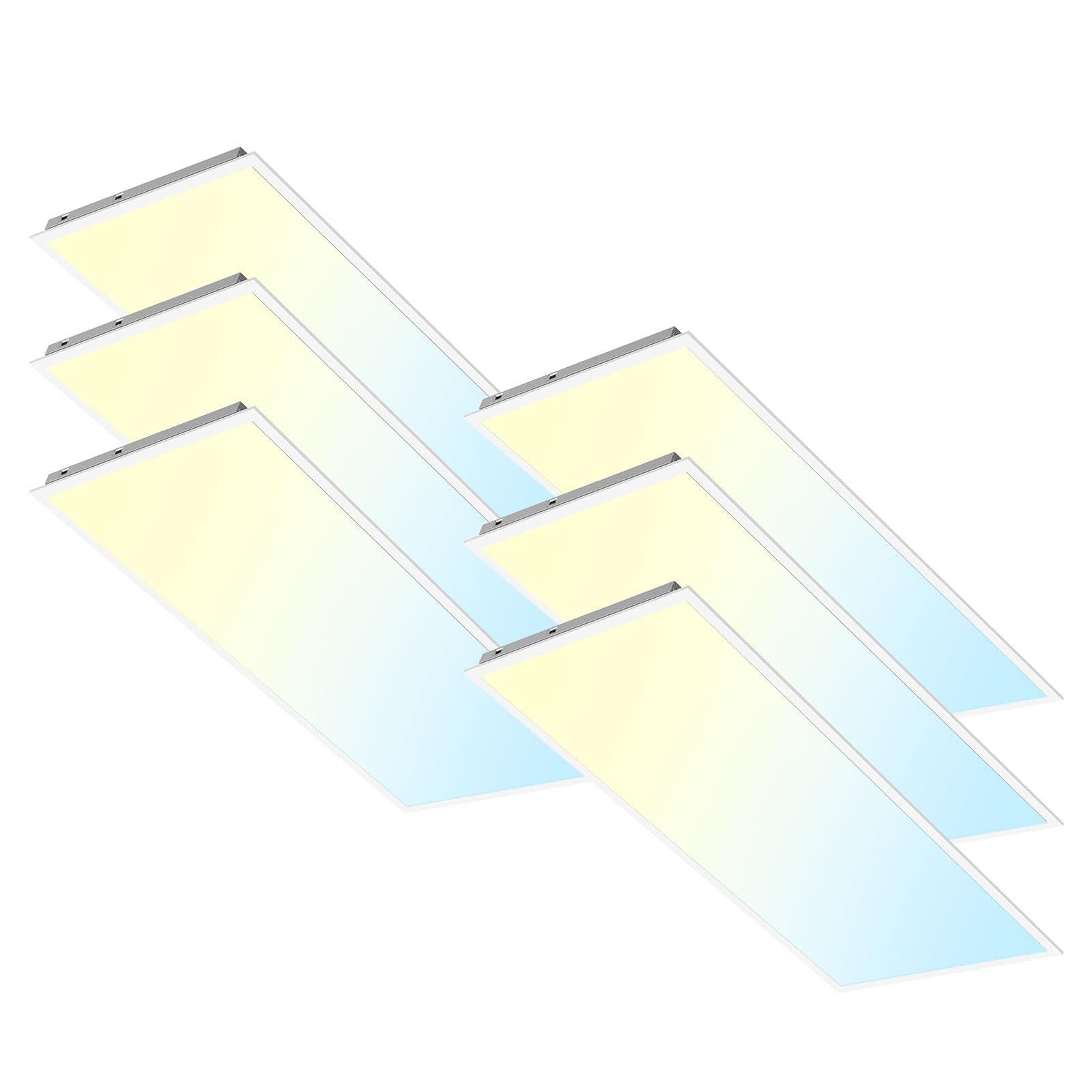 2X4 LED Flat Panel Light, 6-Pack Panel Light, 9000 Lumen High Output ...