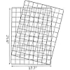 Grid Panel Set of 2, Oucles Grid Mesh Display Panel Decorative Iron ...