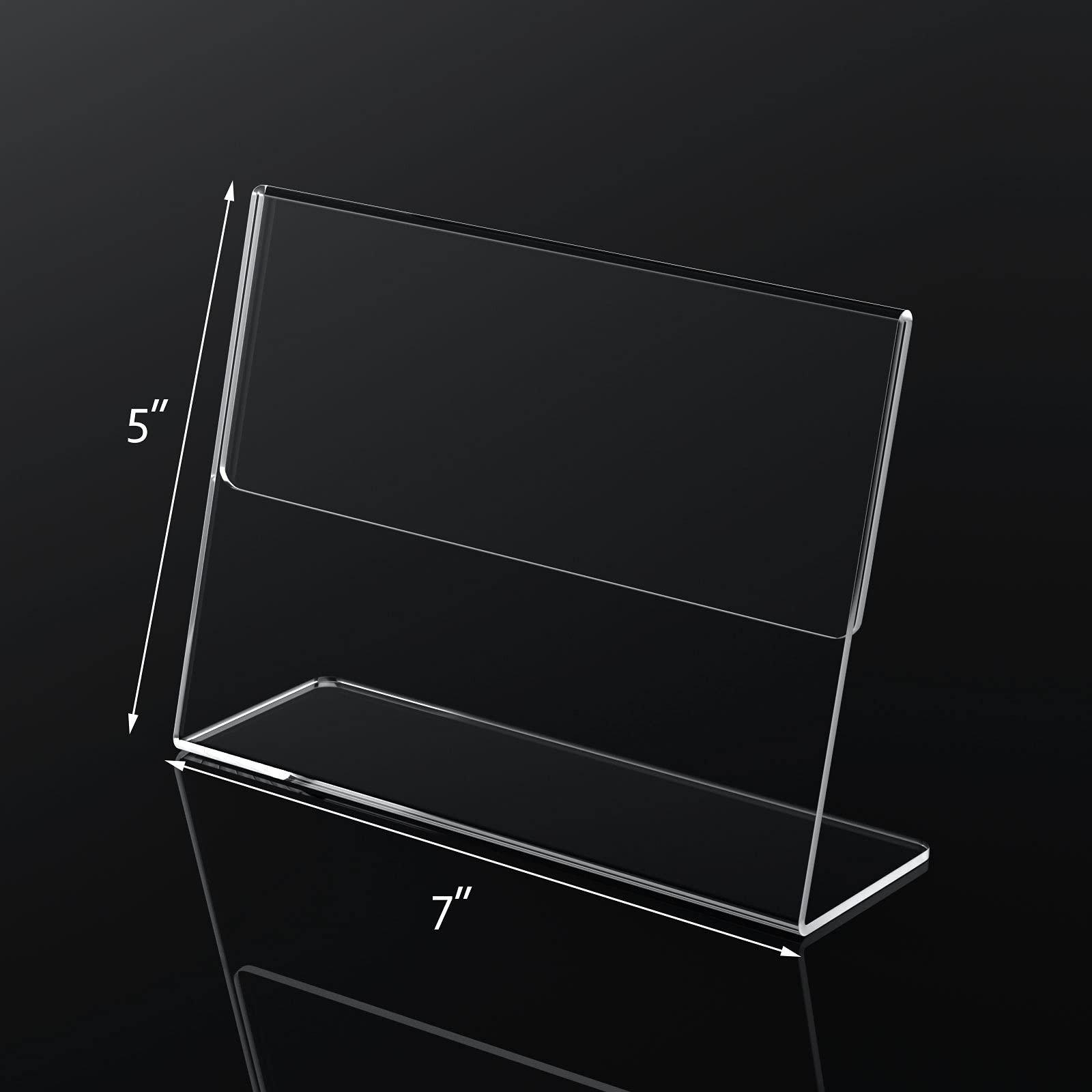 Snapklik.com : NIUBEE Slanted Back Acrylic Sign Holder 7 X 5 Inches ...
