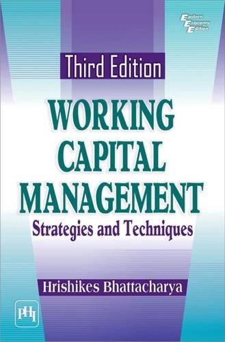 Working Capital Management: Strategies and Techniques : Bhattacharya ...