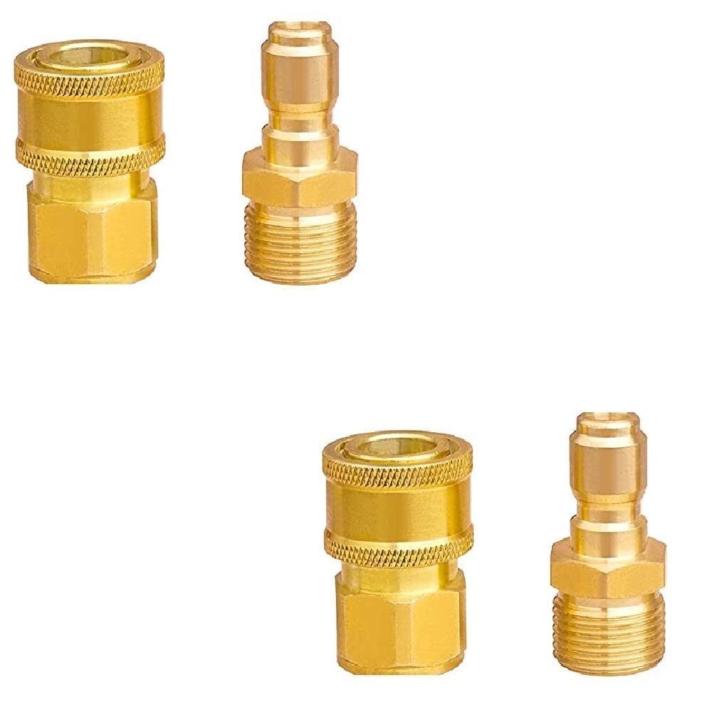 Vantro M22x15 Brass Quick Connector For Pressure Washer Quick Coupling ...