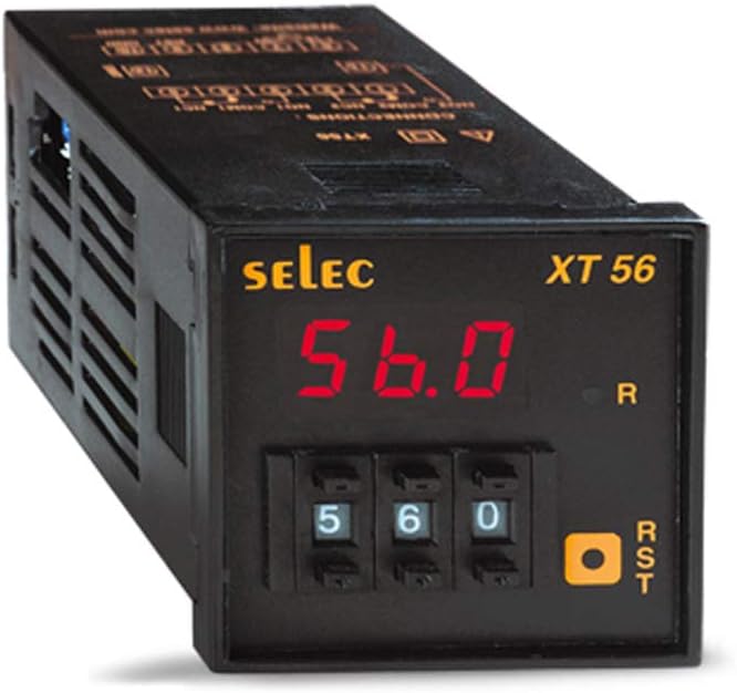 Selec XT546 Digital Timer Dual Display (Black, 94 x 48 x 48 mm ...